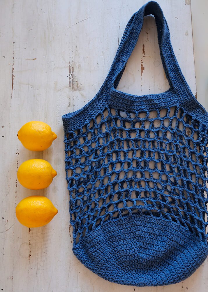 NET BAG WITH AND WITHOUT FABRIC INLAY (crochet) - Crochetstores